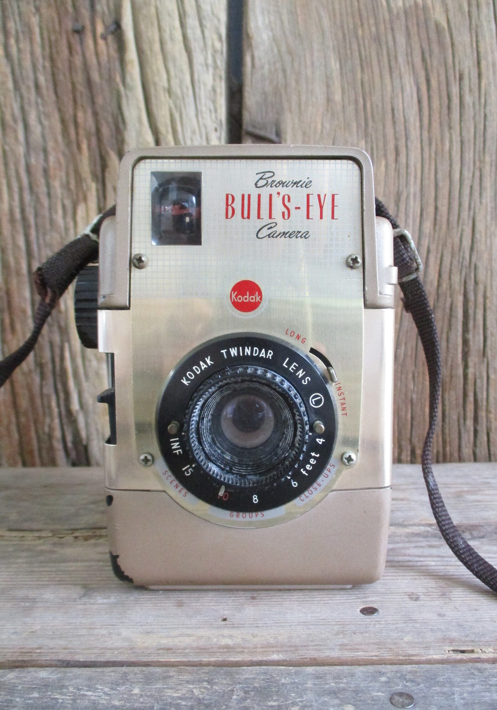Vintage Kodak Brownie Bulls-eye Camera W/ Flash Attachment Distressed ...