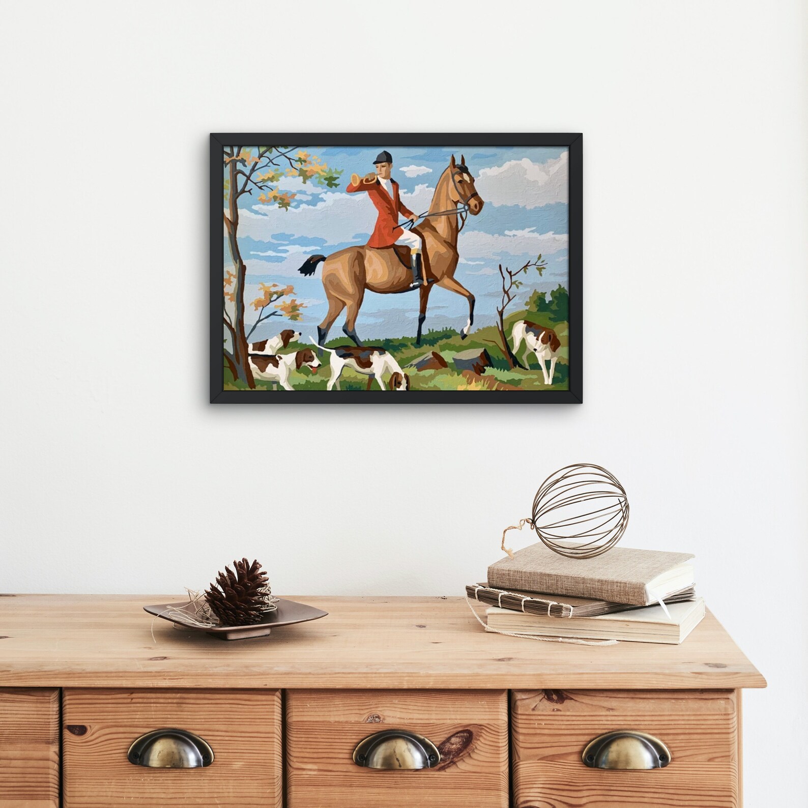 Instant Download Vintage Paint by Number "the Huntsman" 2ZZ Finished ...