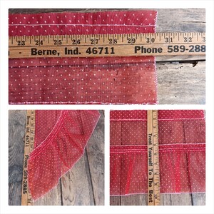 Two Red Swiss Dot Polka Dots Sheer Window Curtains Valances Tiers Sets ...