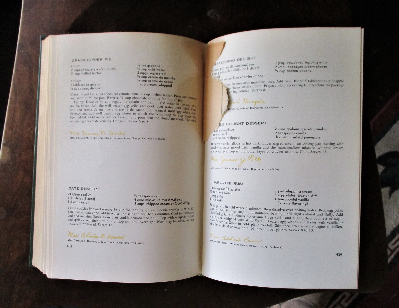 The Congressional Club Cook Book 1970 Vintage Cookbook Signed - Etsy