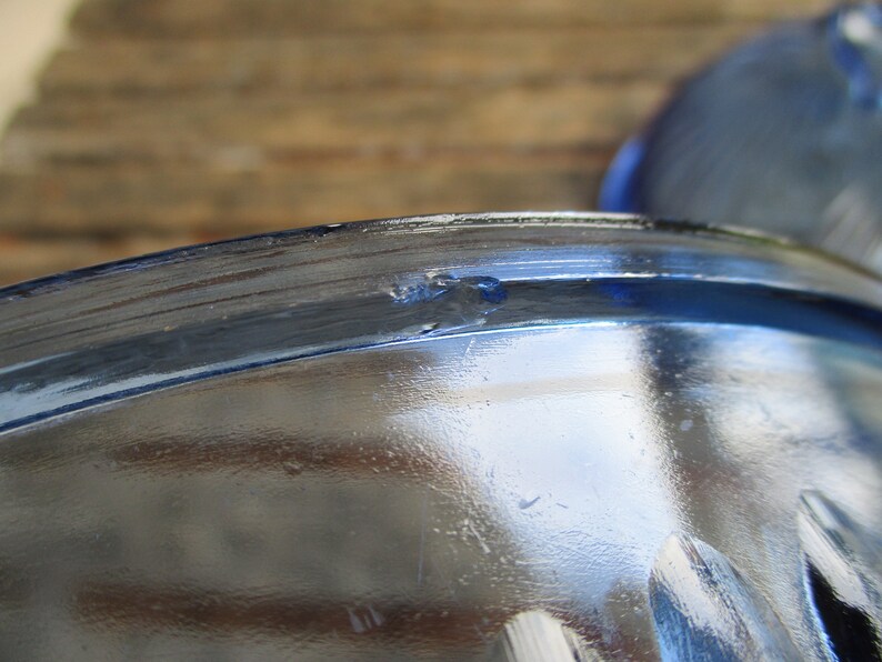 Vintage Cobalt Blue Glass Mixing Bowls Nesting Ribbed Shell - Etsy