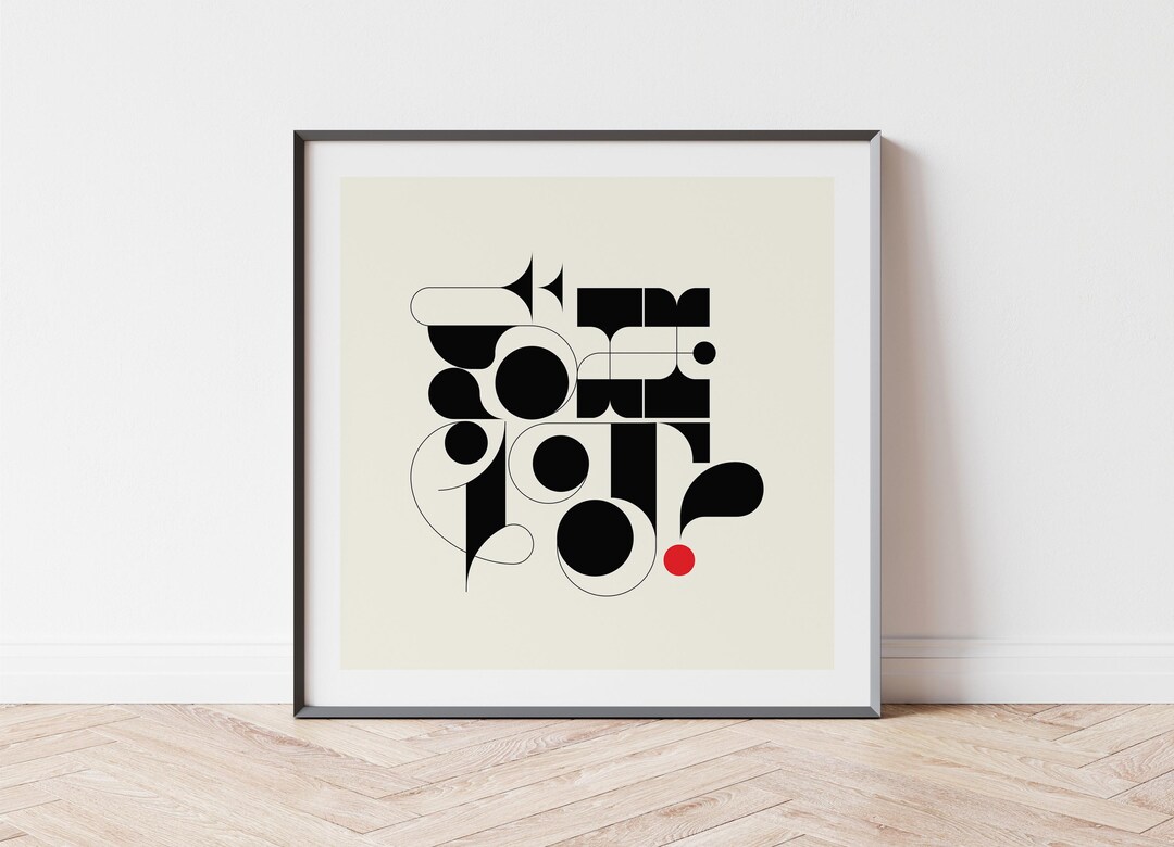 SHIT : Wall Art / Modernist Illustration / Premium Matte / Poster for ...
