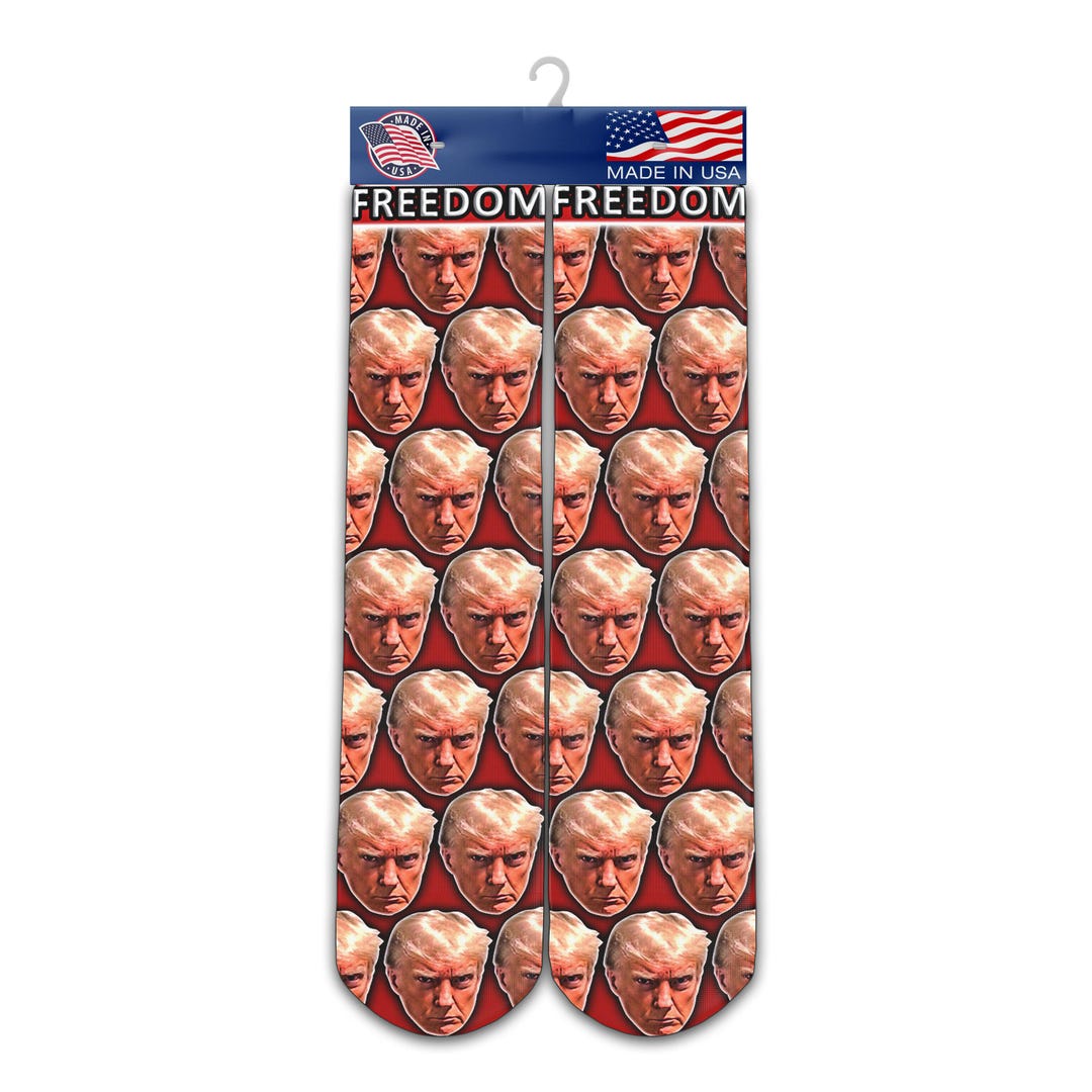 Donald Trump Mugshot Socks Trump Freedom Socks - Etsy