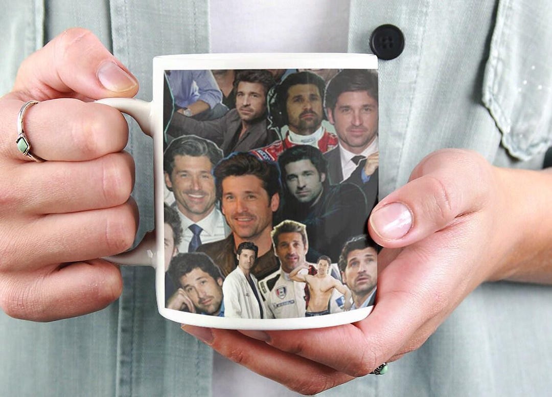 Patrick Dempsey Mug Patrick Dempsey Coffee Cup 11 Oz or 15 Oz - Etsy