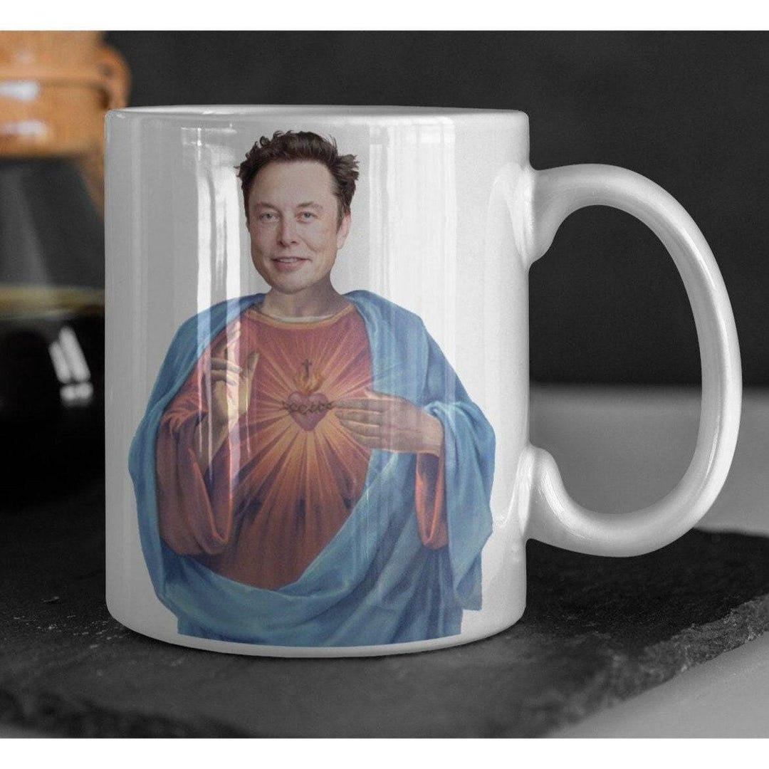 Saint Elon Musk Mug Saint Elon Musk Cup - Etsy