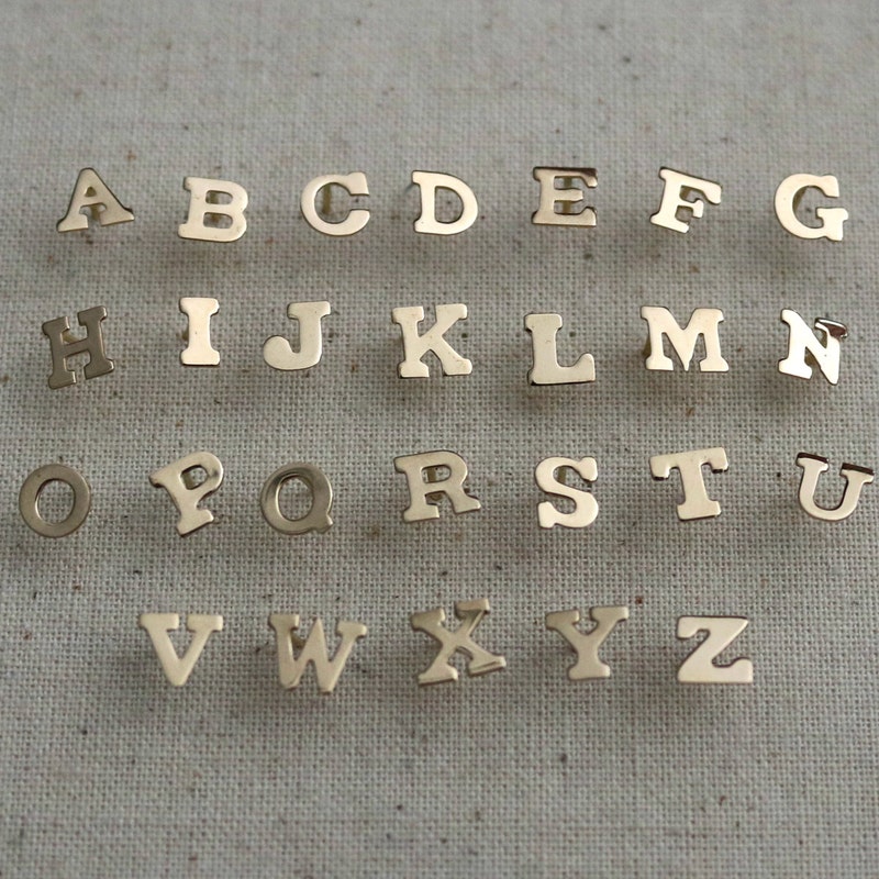 Gold I Initial Earrings - Etsy