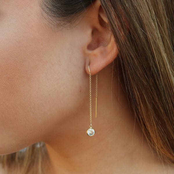 Ear Thread Earrings - Etsy