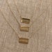 14K Solid Gold FEARLESS Necklace • Personalized Affirmation Tag Pendant ...