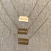 14K Solid Gold FEARLESS Necklace • Personalized Affirmation Tag Pendant ...