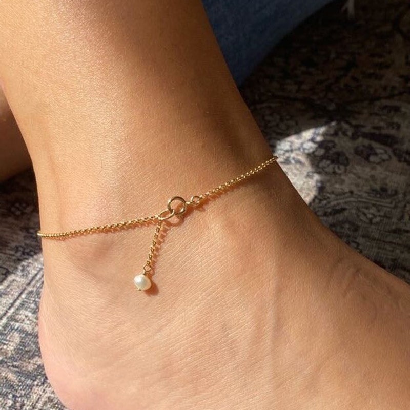 Dainty Anklet - Etsy