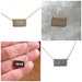 14K Solid Gold FEARLESS Necklace • Personalized Affirmation Tag Pendant ...