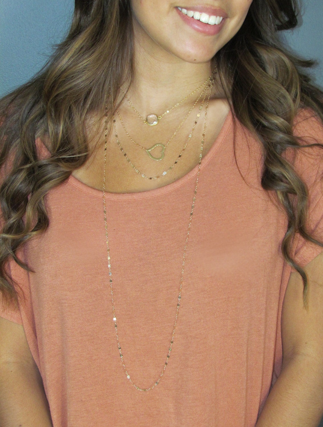 LACE CHAIN Double Bar Layering Chain Layering Lacey Chain - Etsy