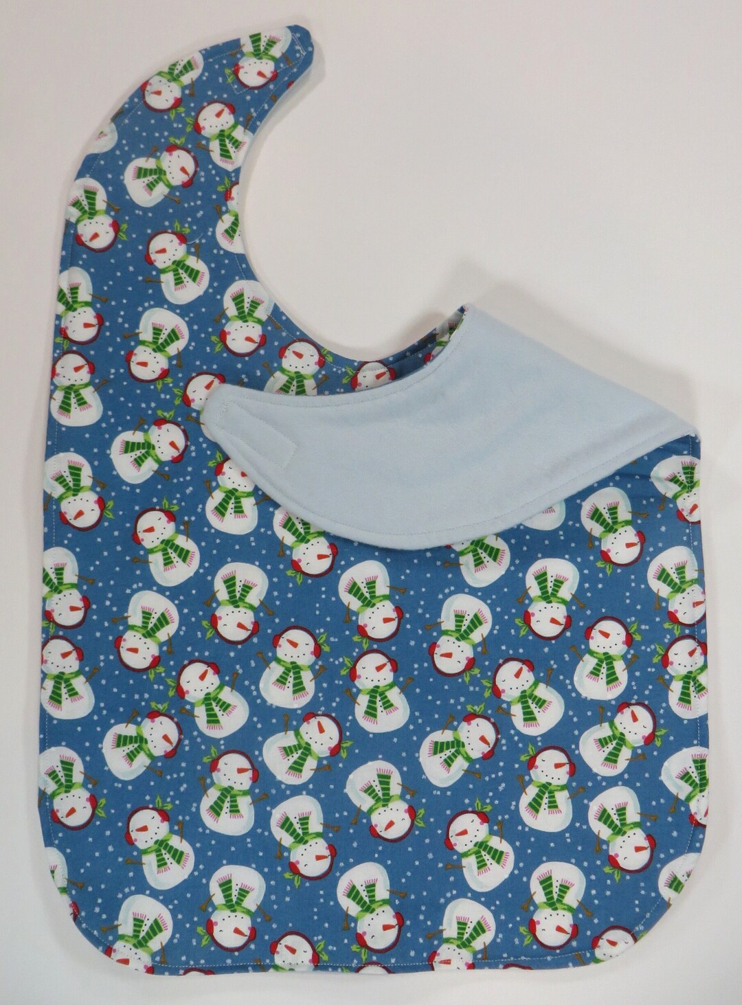 Special Needs Bib for Teens Bibs Boy Youth Bibs Winter Snowmen Disabled ...