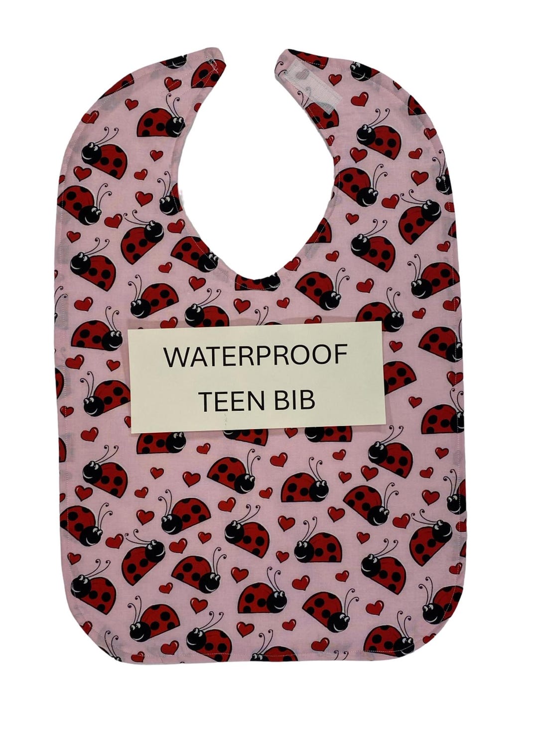 Teen WATERPROOF Youth Bibs Teen Bib, Ladybug Print, Disabled Bibs ...