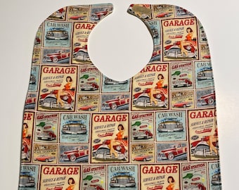 Mens Adult Bib for Adults Handmade Adult Bib for Special Needs Bibs ...