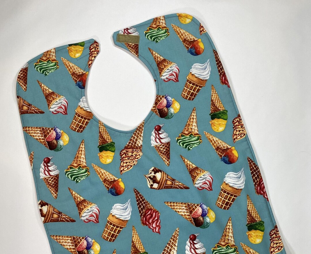 Women Adult Bib Handmade Grandma Bib Adult Bib Special Needs Bib ...
