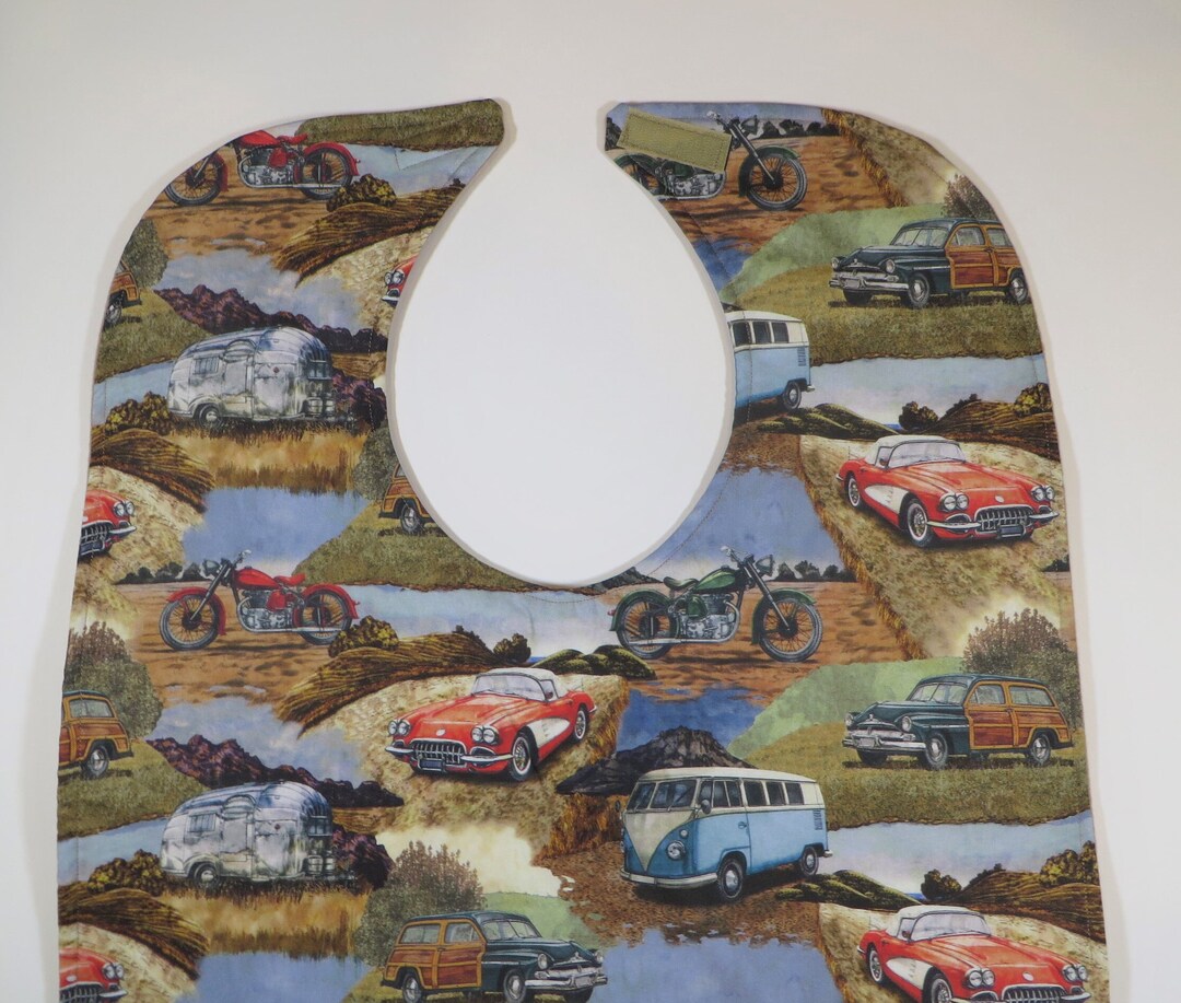 Adult Bib for Men Bib Old Cars Elderly Gifts Senior Gifts for Men ...