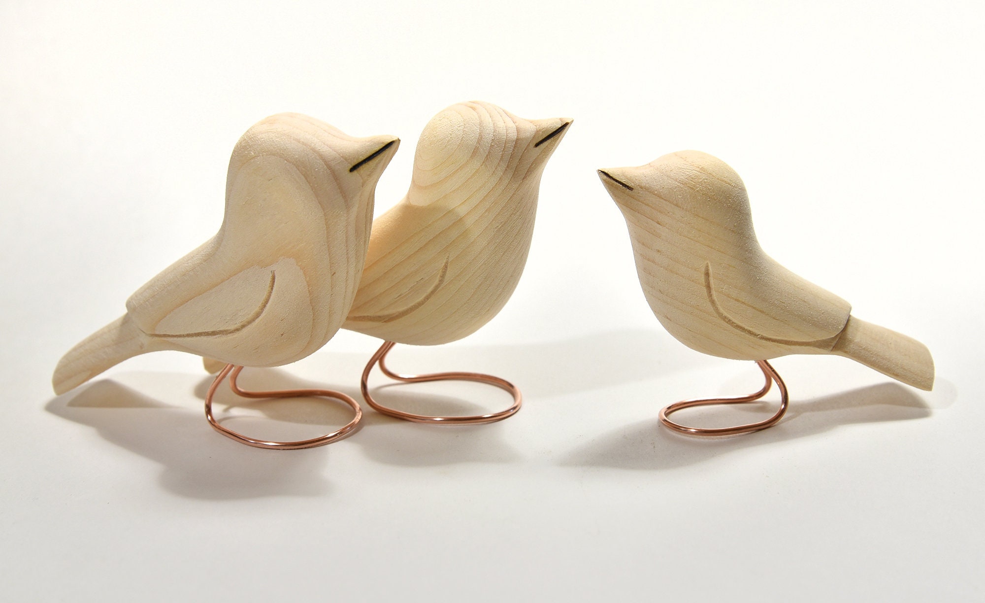 Unfinished Wooden Birds Bird Blanks Ornaments Bird Blanks | Etsy