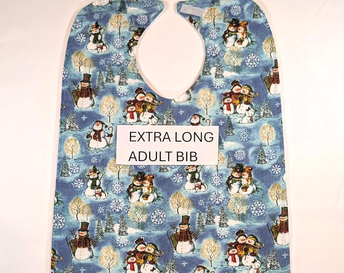 Womens EXTRA LONG Adult Bib Men's Bibs Special Needs Bib Senior Gift ...