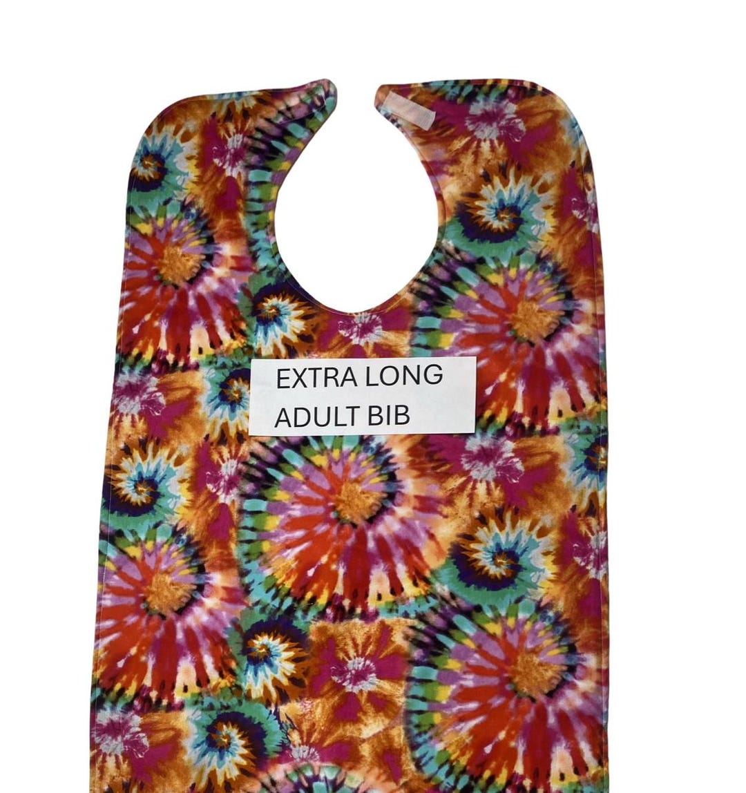 Womens EXTRA LONG Adult Bib Women Bibs Special Needs Tea Pots Print Bib ...