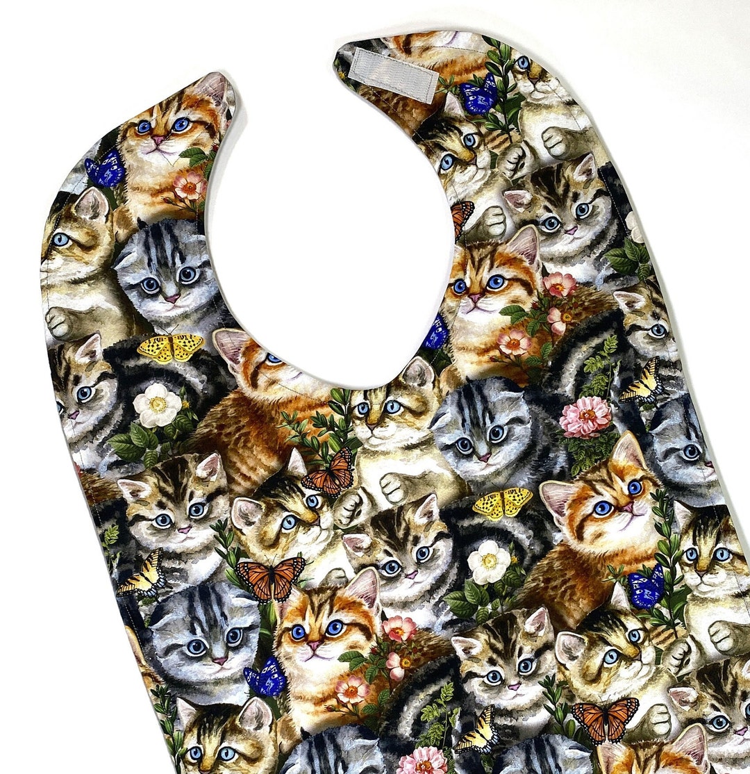 Cats Teen Bib, Special Needs Bibs Big Kids Bibs, Teen Bibs Youth Gifts ...