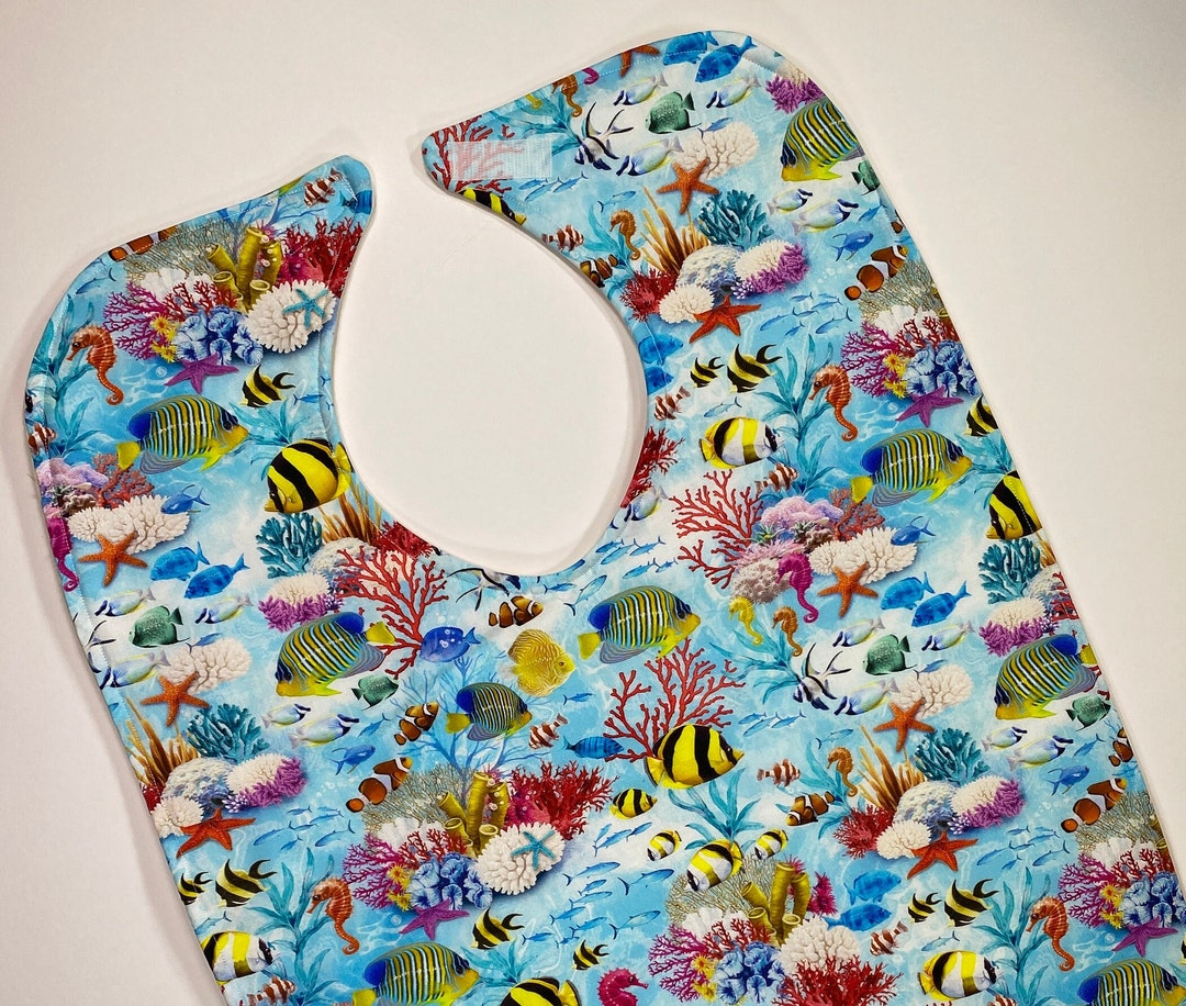 Adult Bib for Elderly Bib for Men Husband Gifts Fish Bib for Women ...