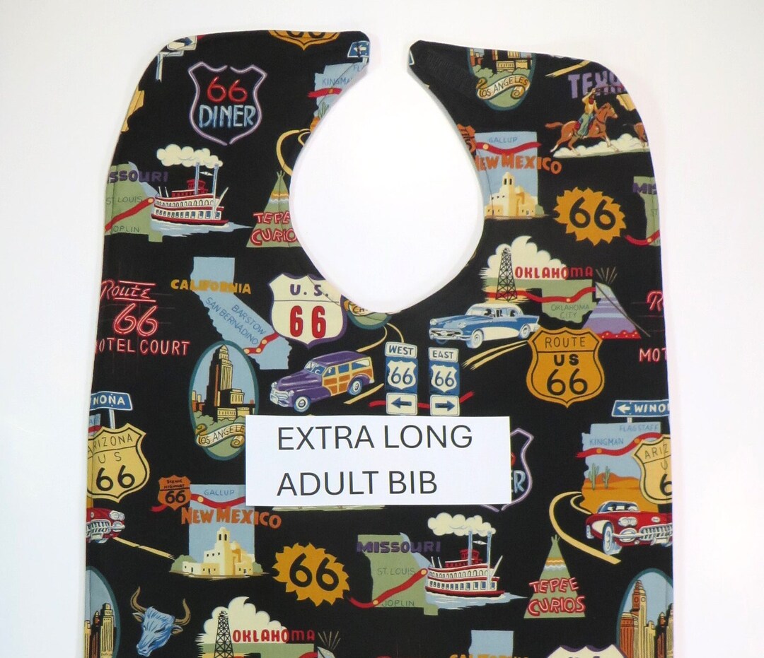 Womens EXTRA LONG Adult Bib Women Bibs Special Needs Bib Senior Gift ...
