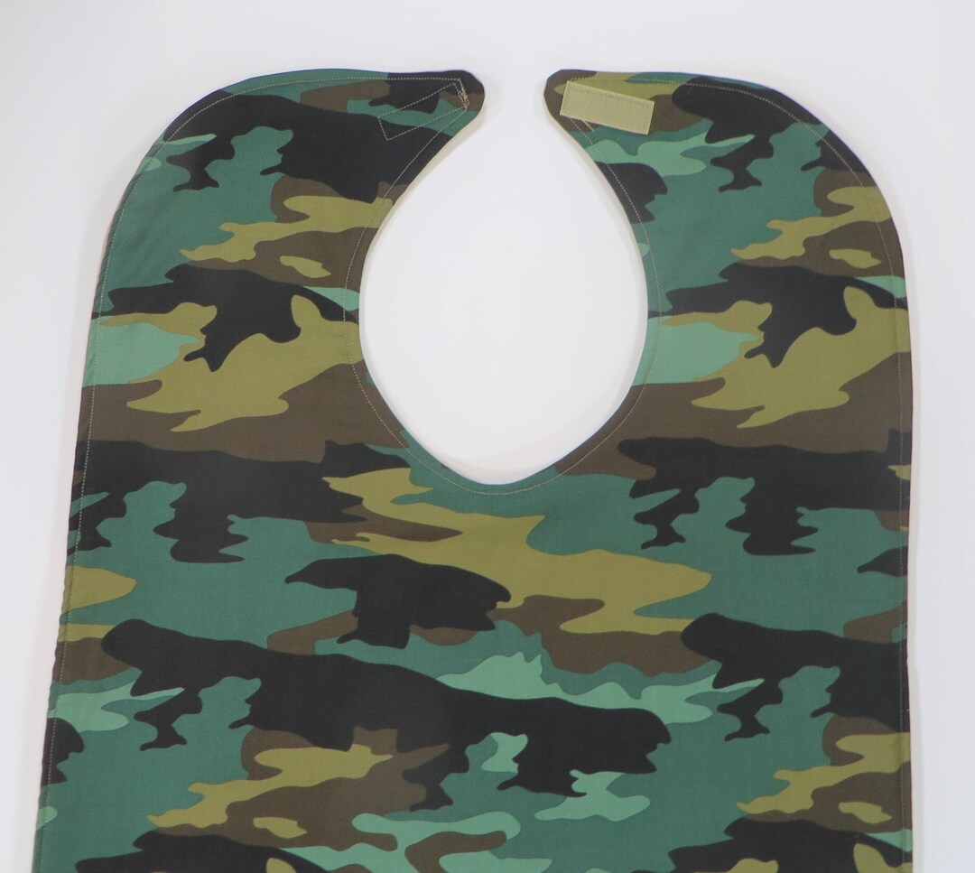 Camo Man Adult Bibs for Men Gift Disability Bibs for Handicap Gifts ...