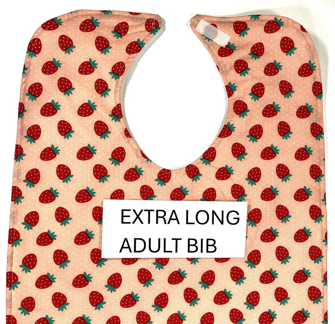 Womens EXTRA LONG Adult Bib Women Bibs Special Needs Tea Pots Print Bib ...