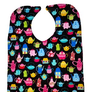 Adult Bibs for Women Bibs Handmade Colorful Tea Cups Special Needs Bibs ...