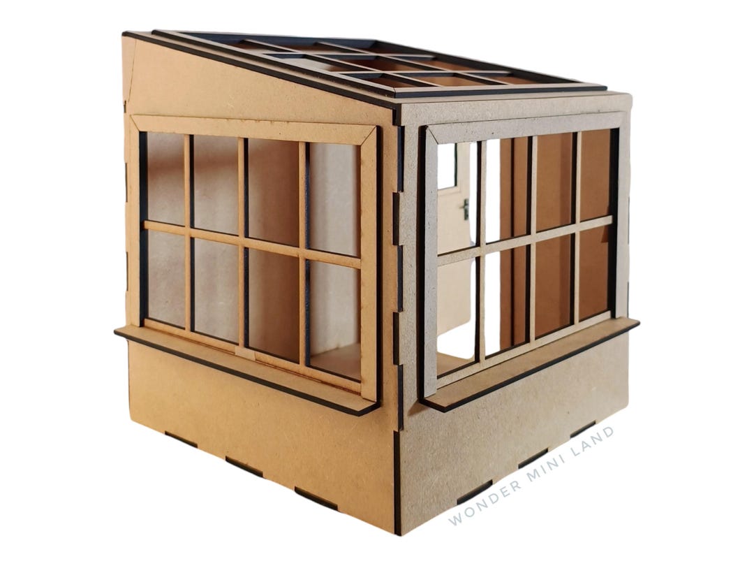 Miniature Dollhouse Greenhouse, Orangery KIT in 1:12 Scale, DIY - Etsy