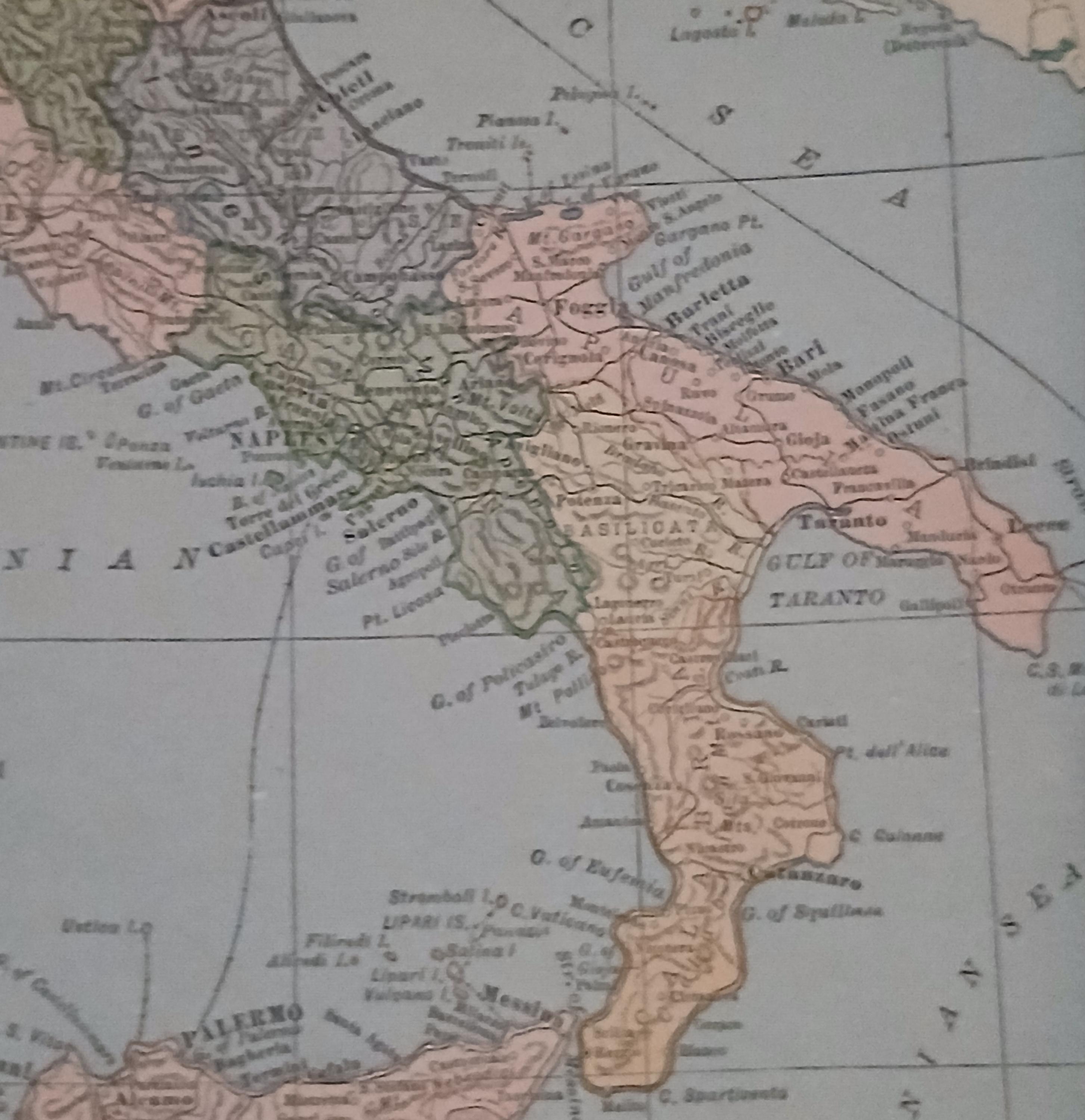 Vintage 1927 Map of Italy; Mussolini Occupies Somalia - Etsy