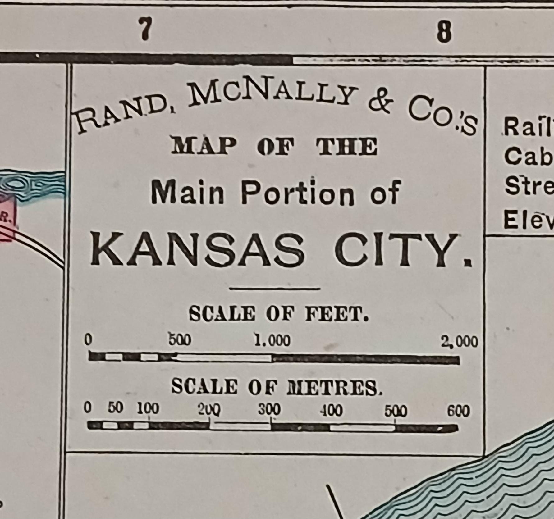 Antique 1905 Map of Kansas City, Missouri by Rand Mcnally - Etsy