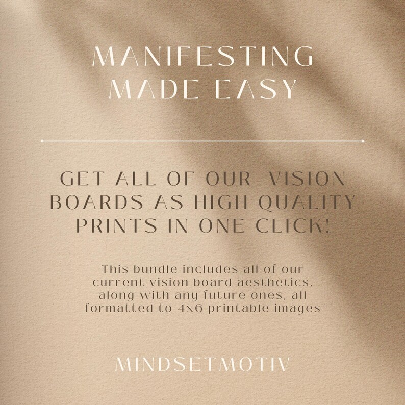 Whole Shop Vision Board Image Bundle – Lifetime Access to Printable ...