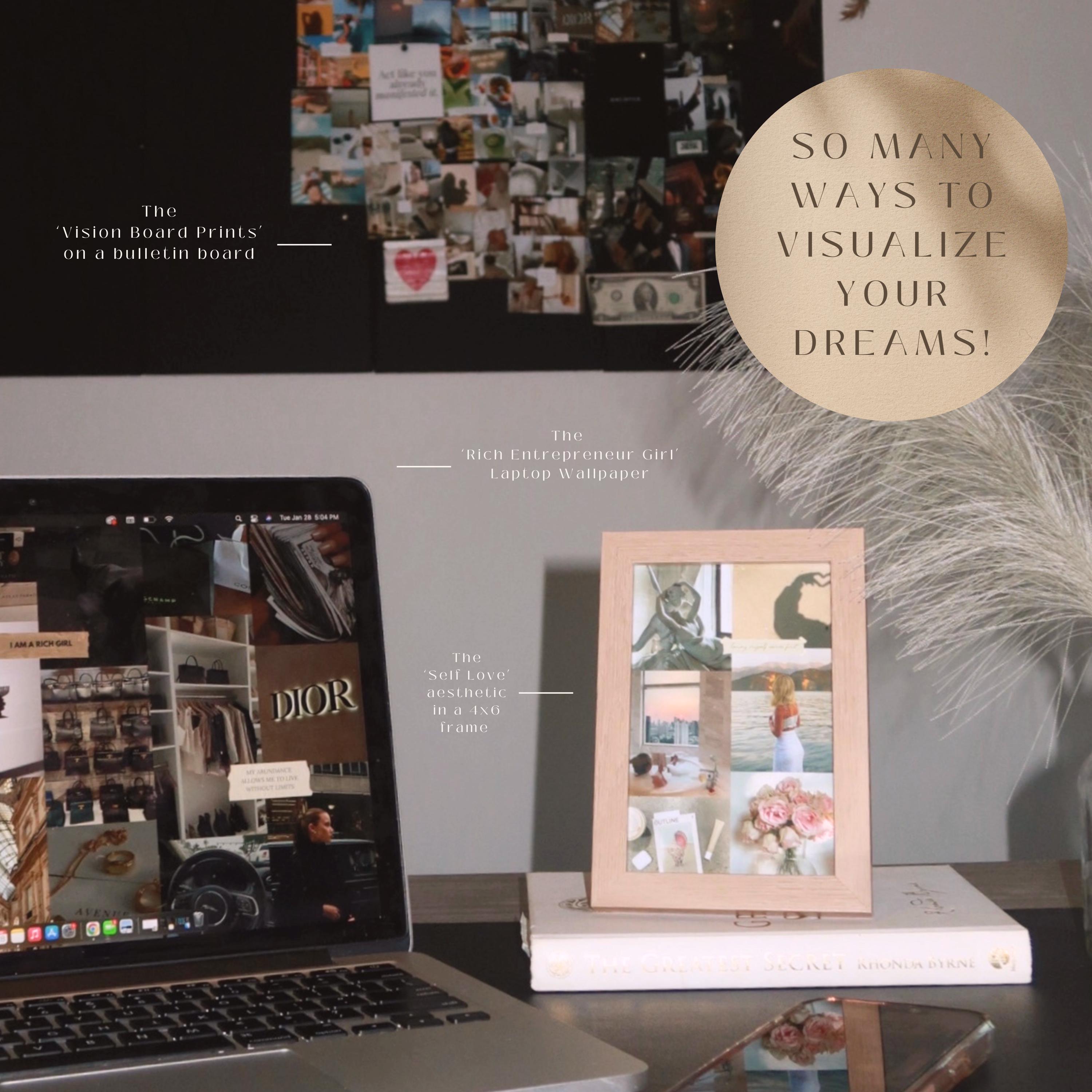 Spiritual Vision Board Digital Manifestation Wallpaper Phone Positive ...