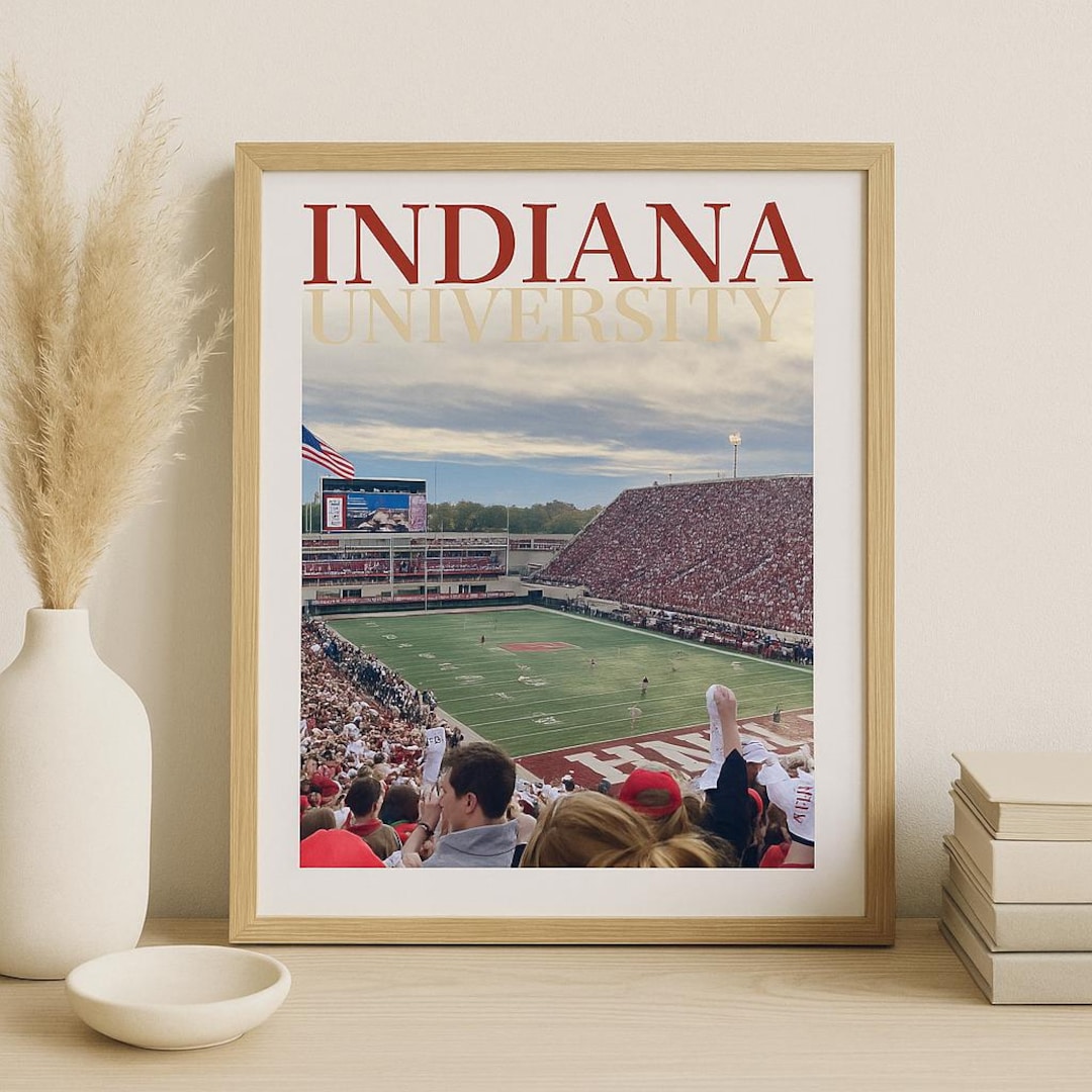 Indiana University Game Day Poster - Etsy