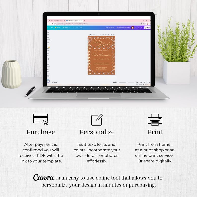 Cielito Lindo Boy Baby Shower Invitation Bundle, Terracota and Blue ...