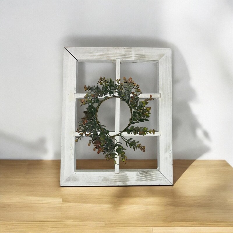 Window Frame With Wreath - Etsy