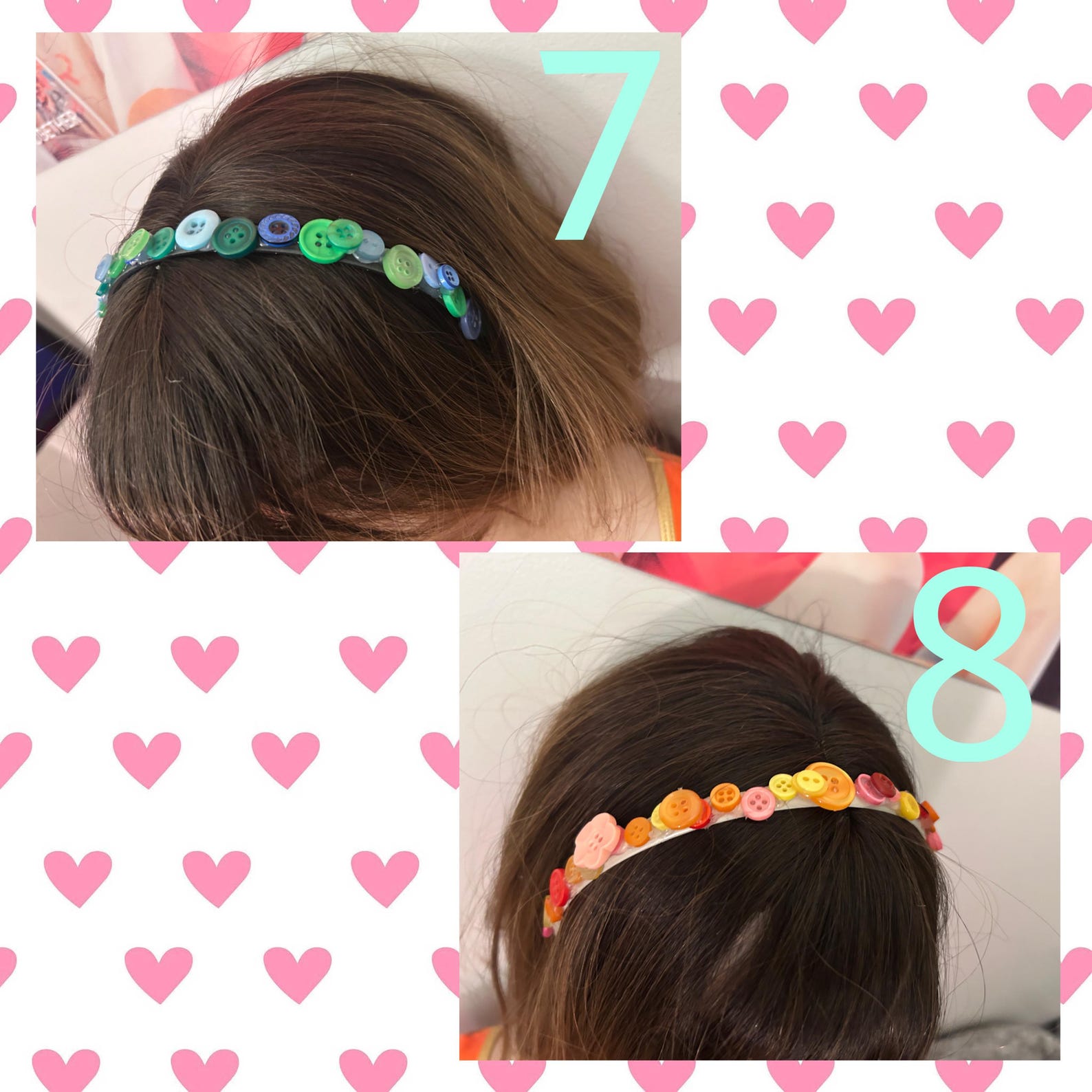 Random Assorted Button Headbands, Twee, Quirky, Shoujo Girl, Igari ...