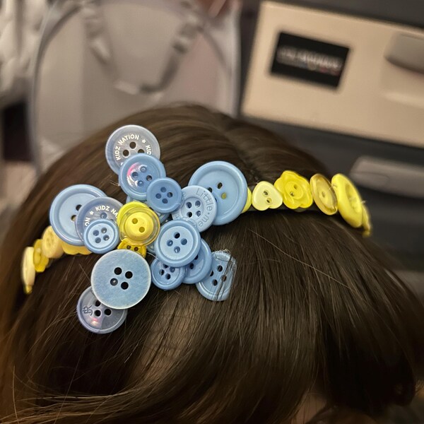 Button Headband - Etsy