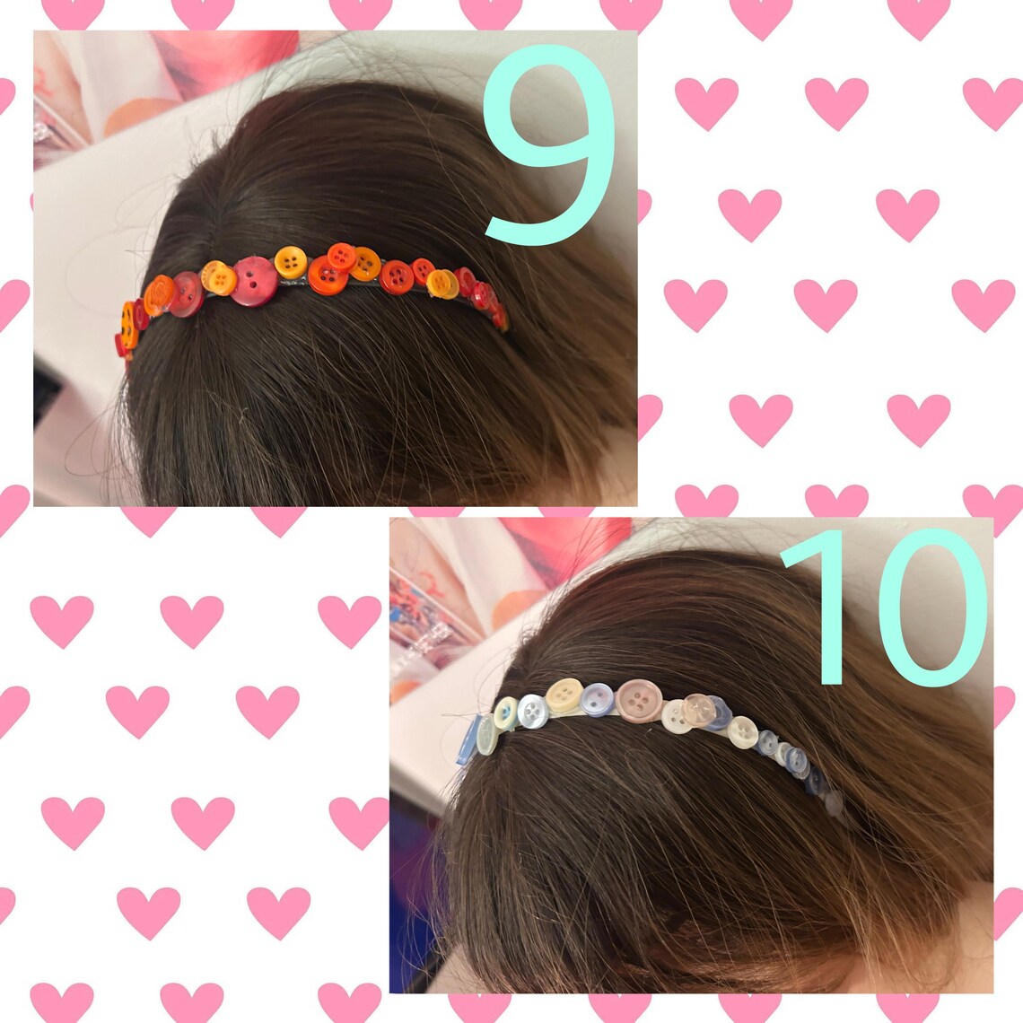 Random Assorted Button Headbands, Twee, Quirky, Shoujo Girl, Igari ...