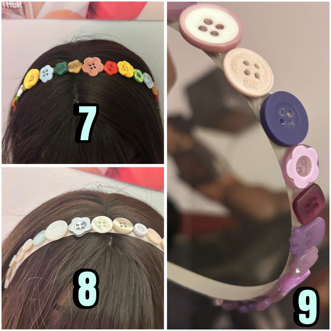 Assorted Button Headbands, Twee Aesthetic, Quirky Fashion, Mori Kei ...