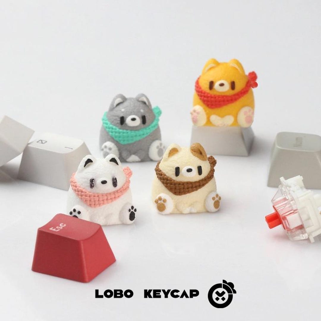 Mask Bear Artisan Keycap - Etsy