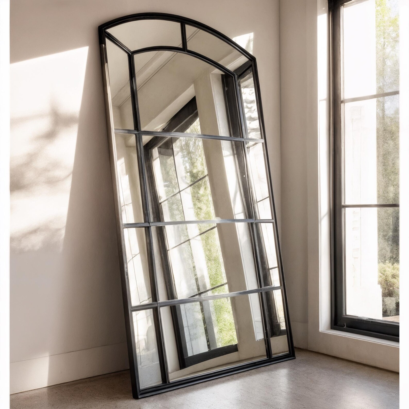 Arched Window Wall Full-length Mirror, Arched Window Big Wall Mirror ...