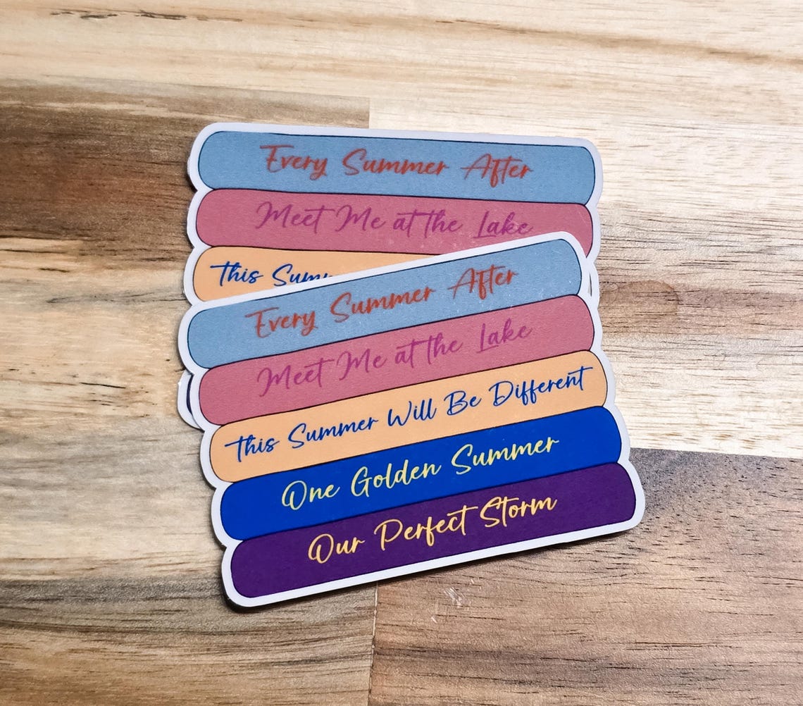 Carley Fortune Book Stack Sticker | Bookish Gifts | Kindle Decal ...