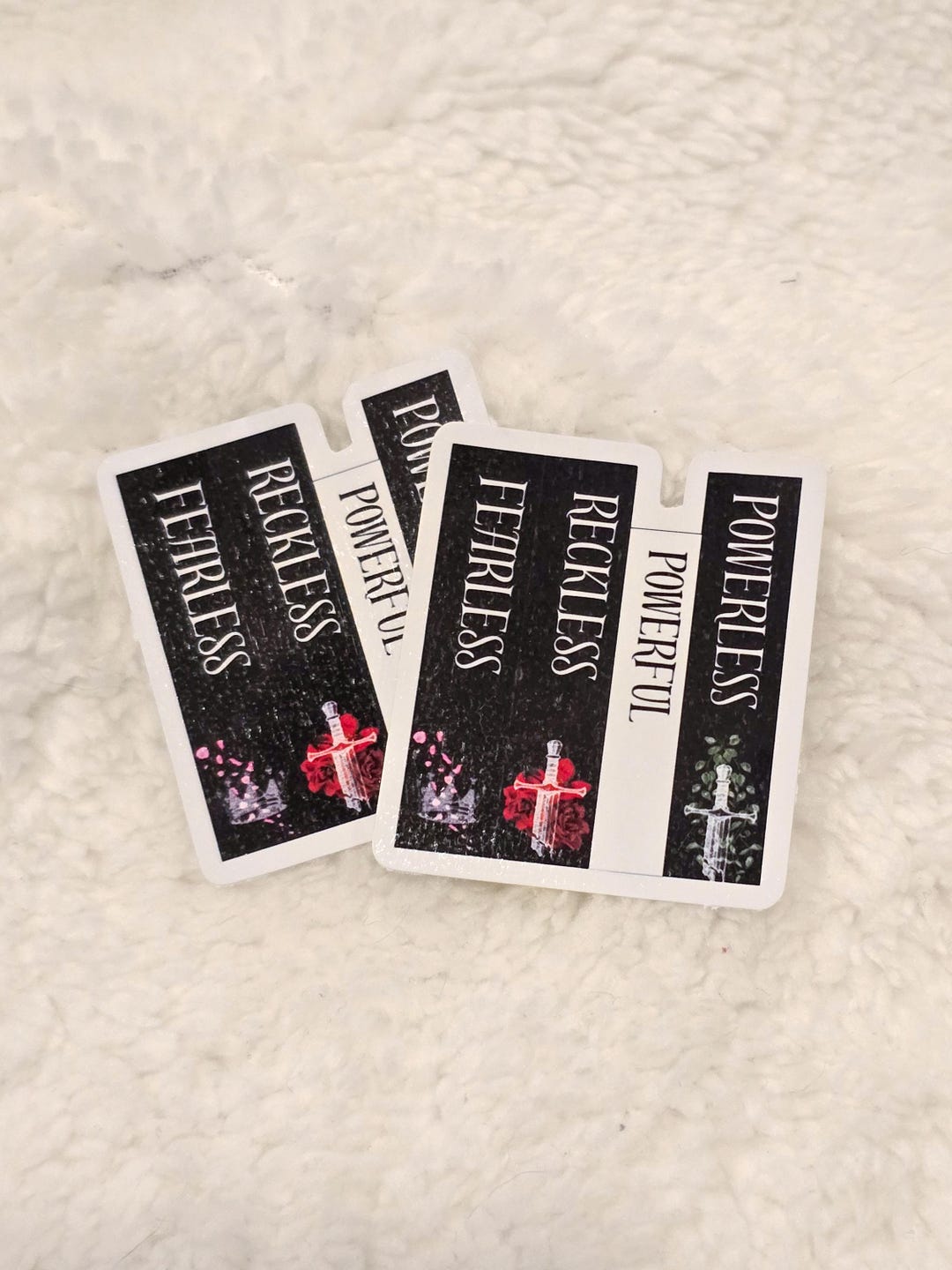 The Powerless Trilogy Book Stack Sticker | Lauren Roberts Sticker ...