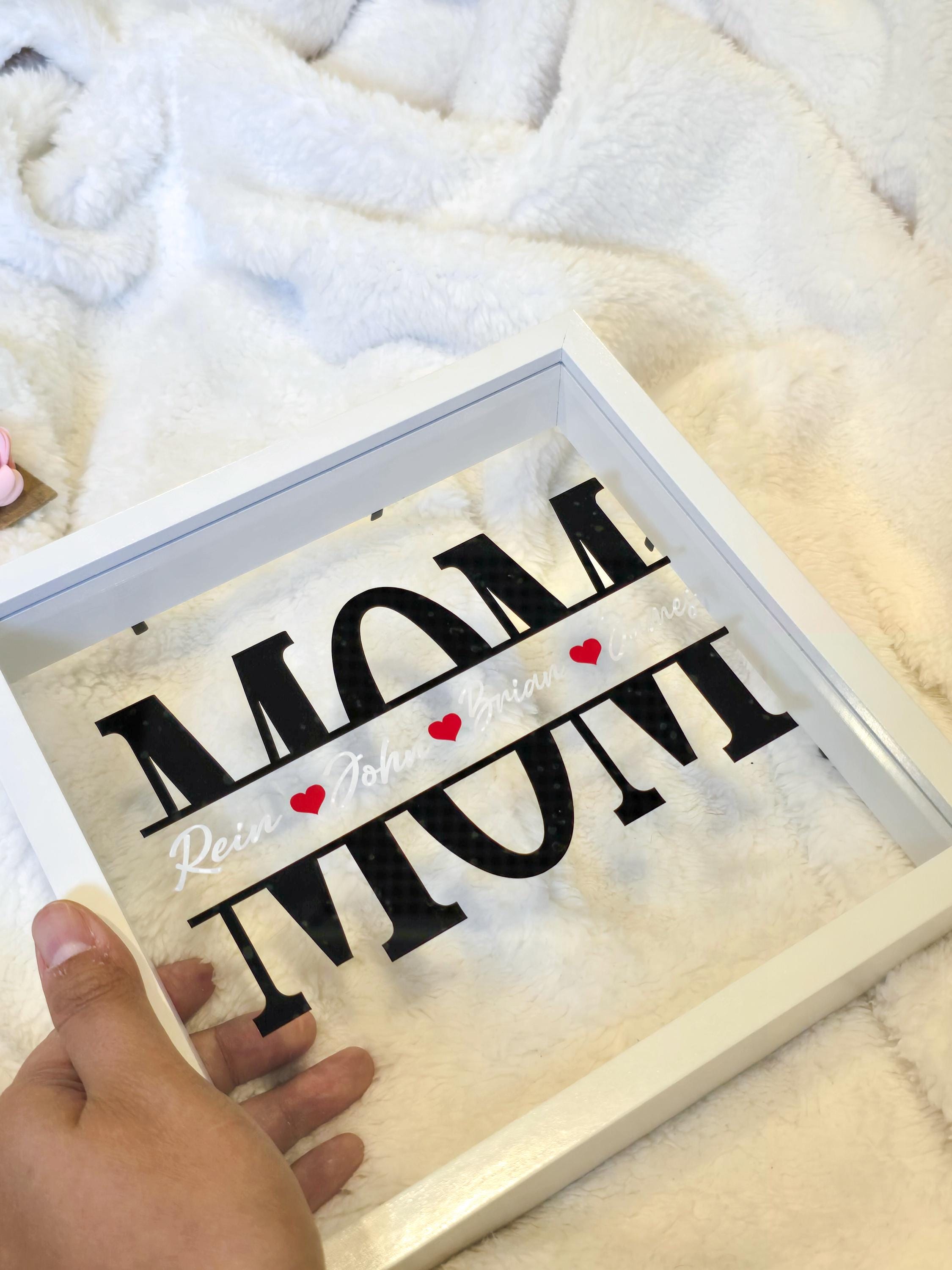 Mother’s Day Shadow Box | Personalized Flower Shadow Box for Mom ...