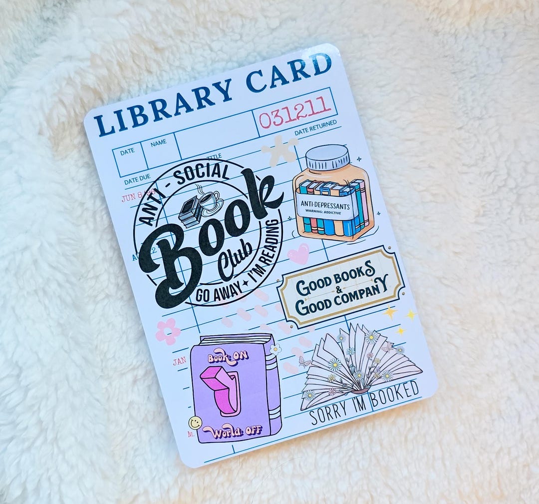 Anti-social Book Club Kindle Insert | Paper Insert Clear Kindle Case | Kindle Accessory ...