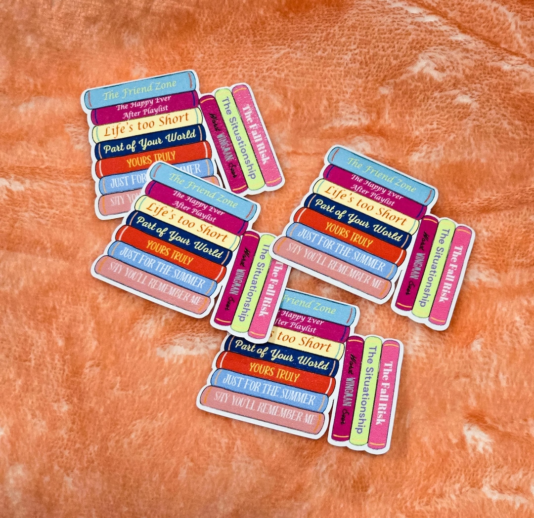 Abby Jimenez Book Stack Stickers | Bookish Stickers | Book Lovers ...