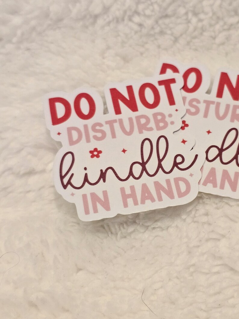 Do Not Disturb Sticker | Kindle Decal | Kindle Sticker | Kindle Reader ...